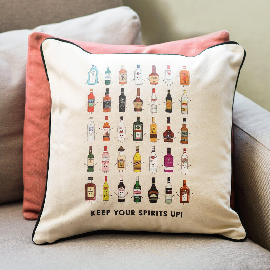 'Keep Your Spirits Up' Cushion – Of Life & Lemons®