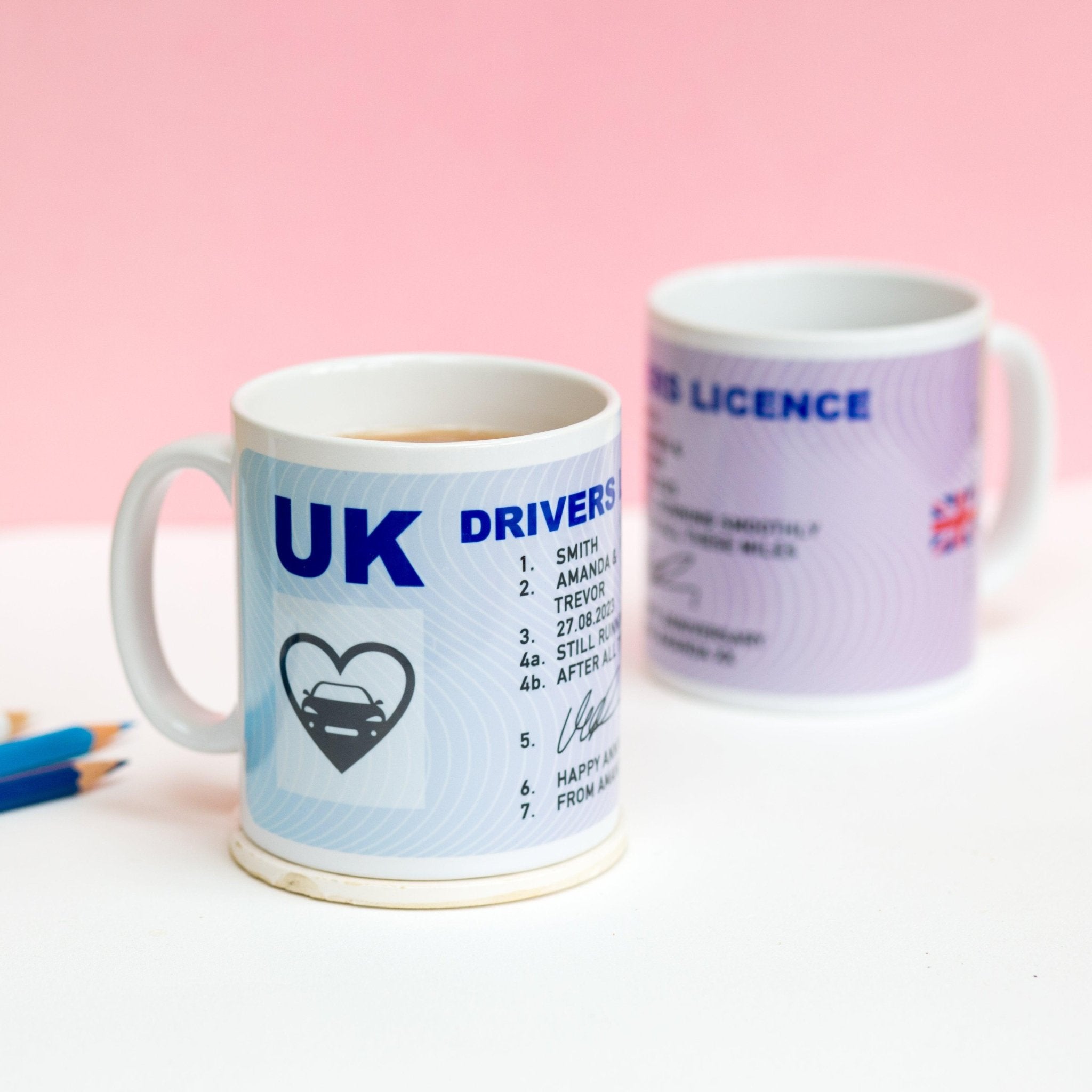 Personalised Driving Licence Mug – Of Life & Lemons®