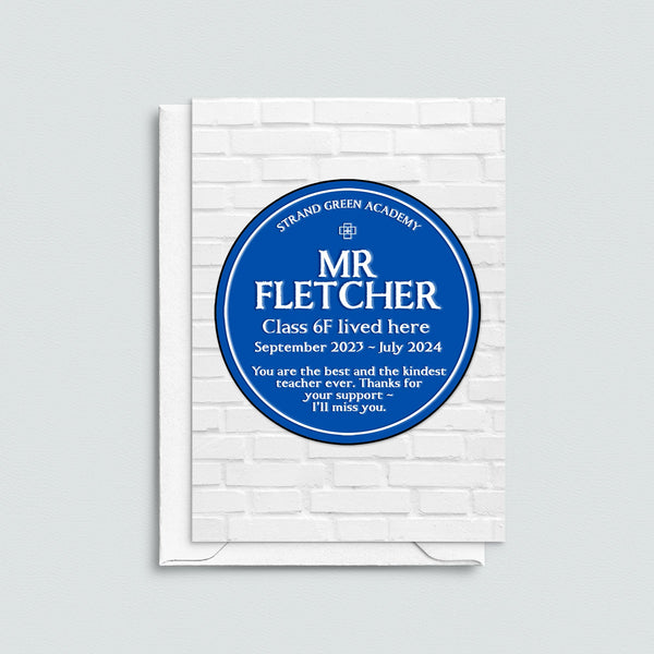 Personalised End Of Term Card For Teacher – Of Life & Lemons®