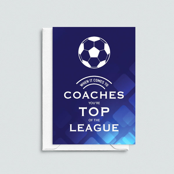 Thank You Football Coach Card – Of Life & Lemons®