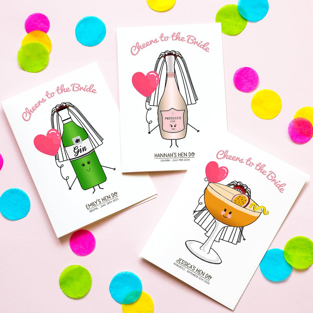 Personalised Hen Do Card | Han Party Invitations – Of Life & Lemons®