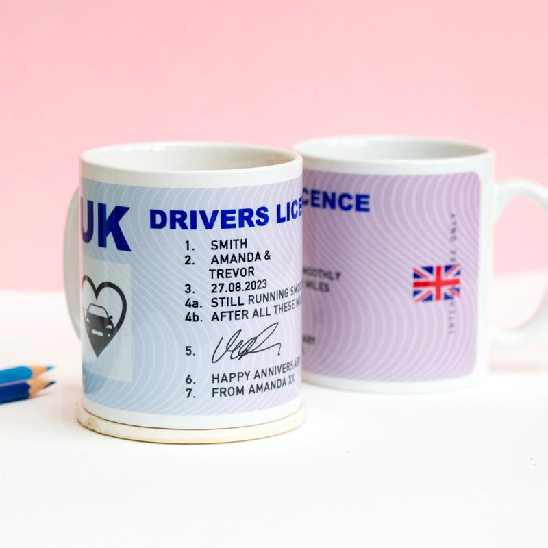 Personalised Driving Licence Mug – Of Life & Lemons®