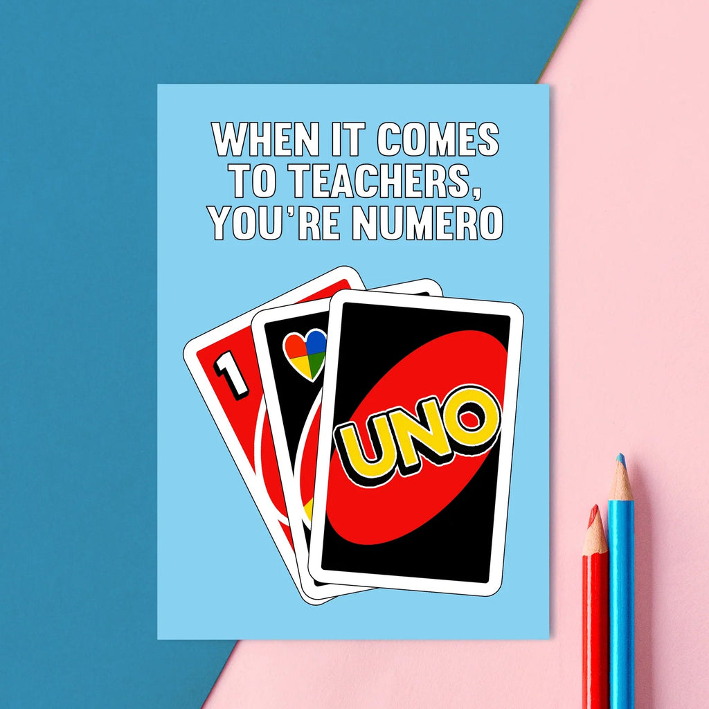 Funny Uno Card For Teacher – Of Life & Lemons®
