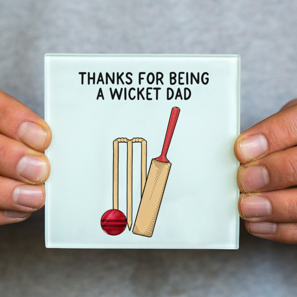 'Wicket Dad' Cricket Coaster for Dad – Of Life & Lemons®