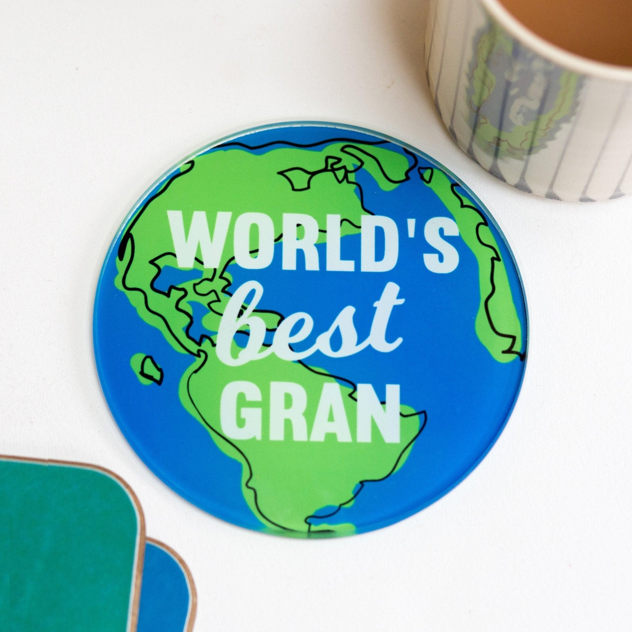 'World's Best Gran' Coaster | Gift For Gran – Of Life & Lemons®