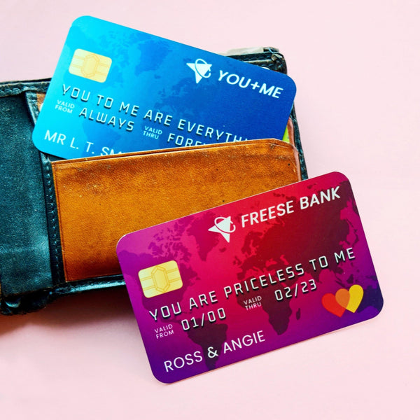 Personalised Bank Card Wallet Insert – Of Life & Lemons®