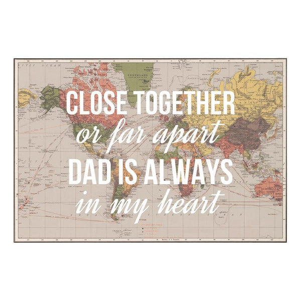 Personalised World Map Print for Dad – Of Life & Lemons®