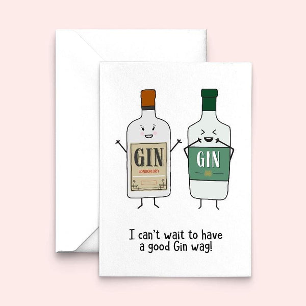 'Gin Wag' Card for Friend – Of Life & Lemons®
