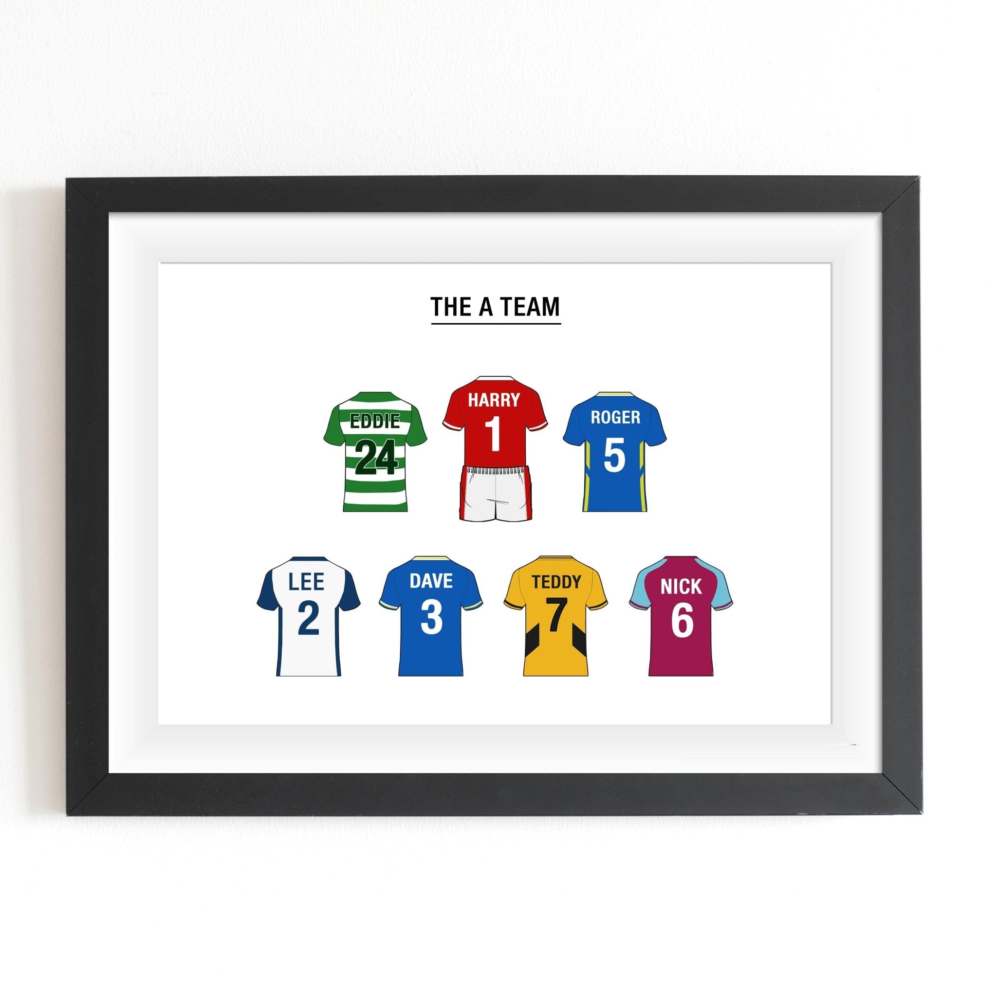 Personalised Football Team Print – Of Life & Lemons®